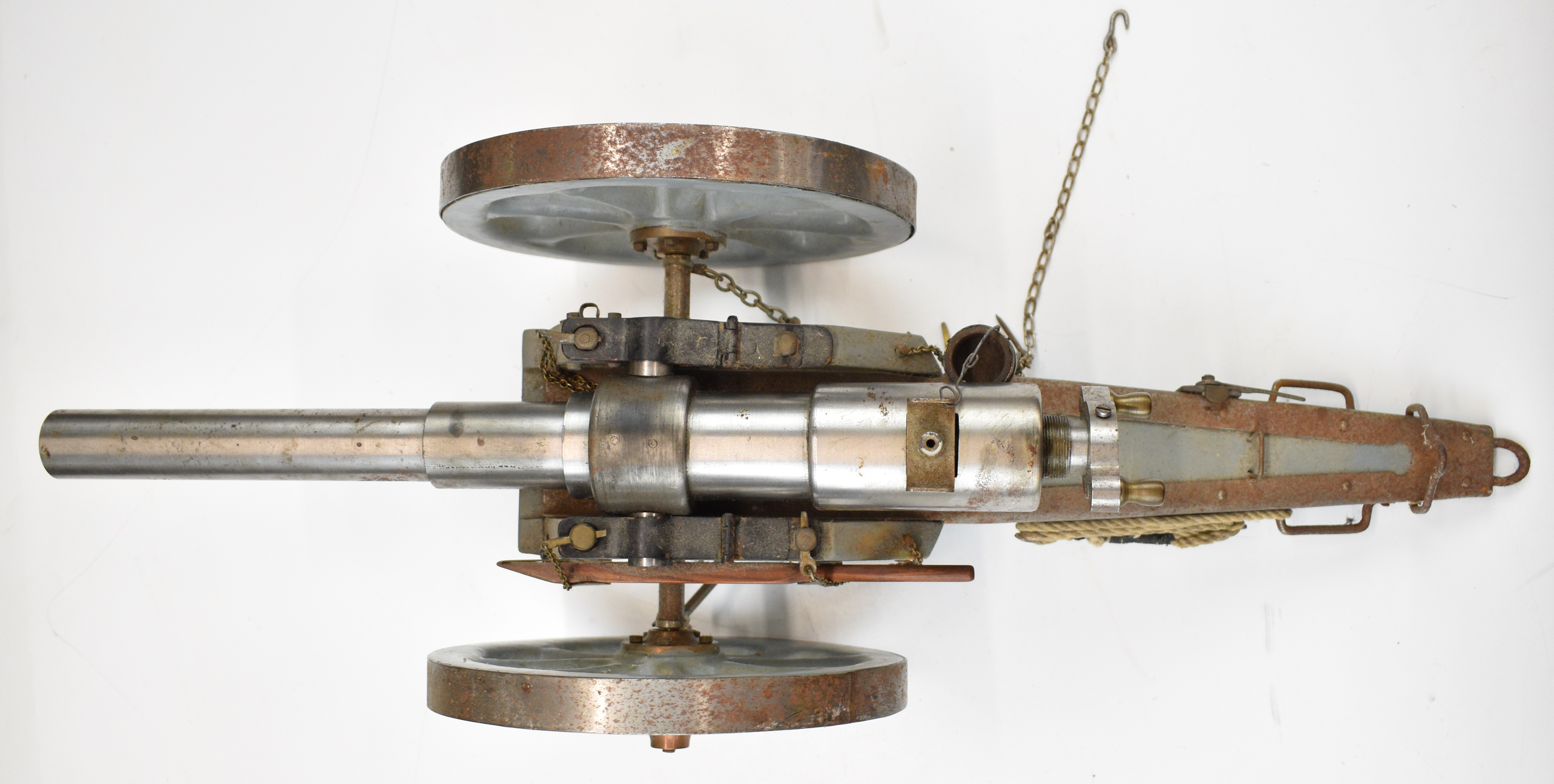 Breech loading percussion centre fire desk or signalling cannon with ...