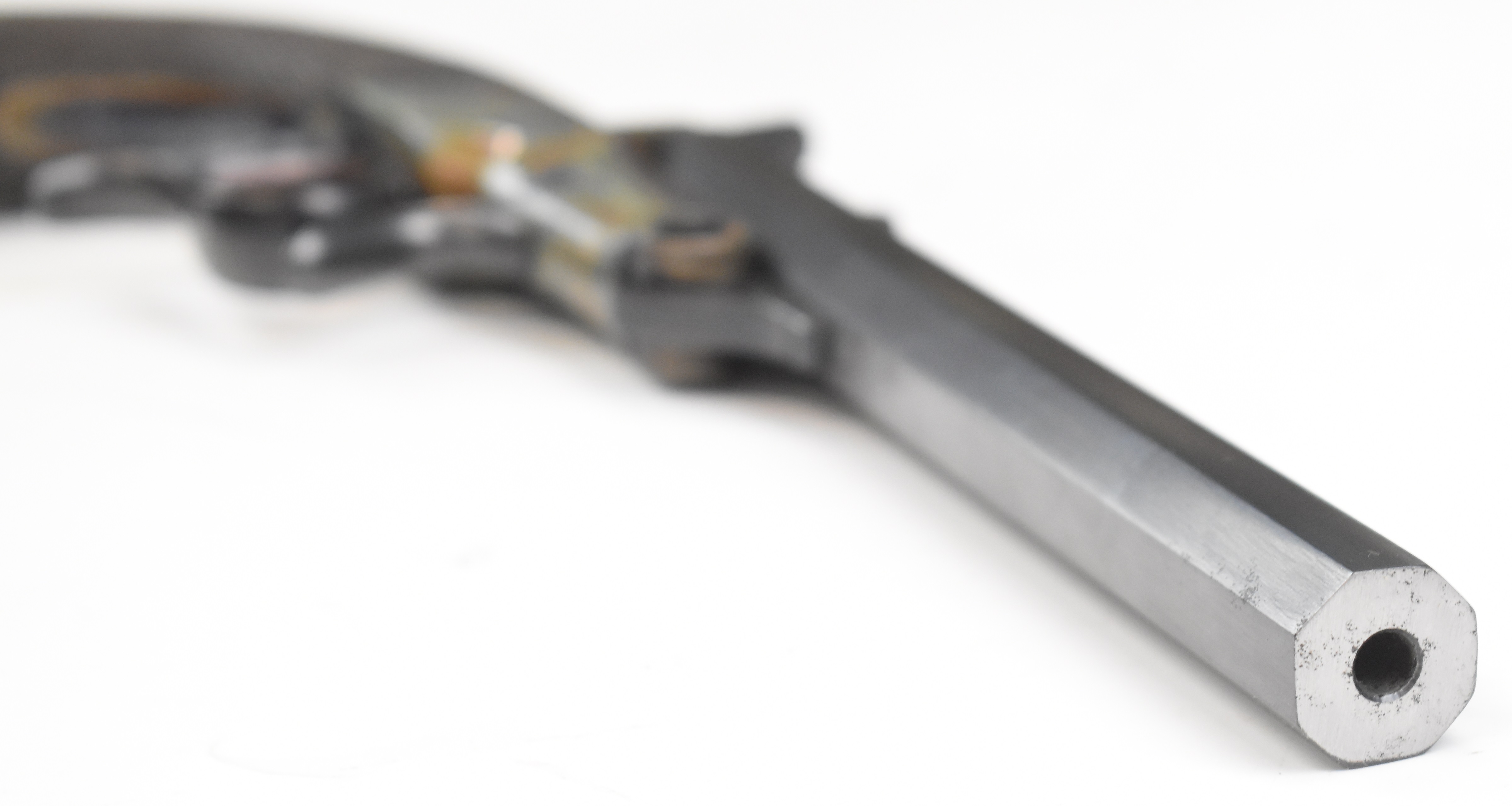 Unnamed percussion hammer action saloon or target pistol with spurred ...