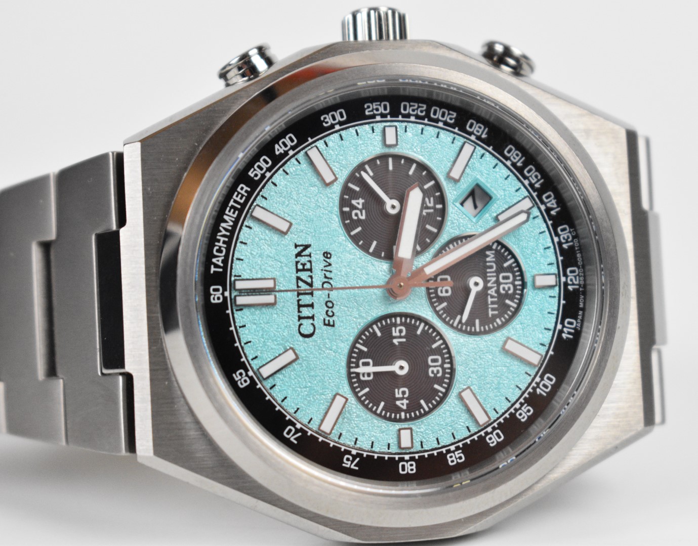 Citizen Eco-Drive Titanium gentleman's chronograph wristwatch ref. B620 ...