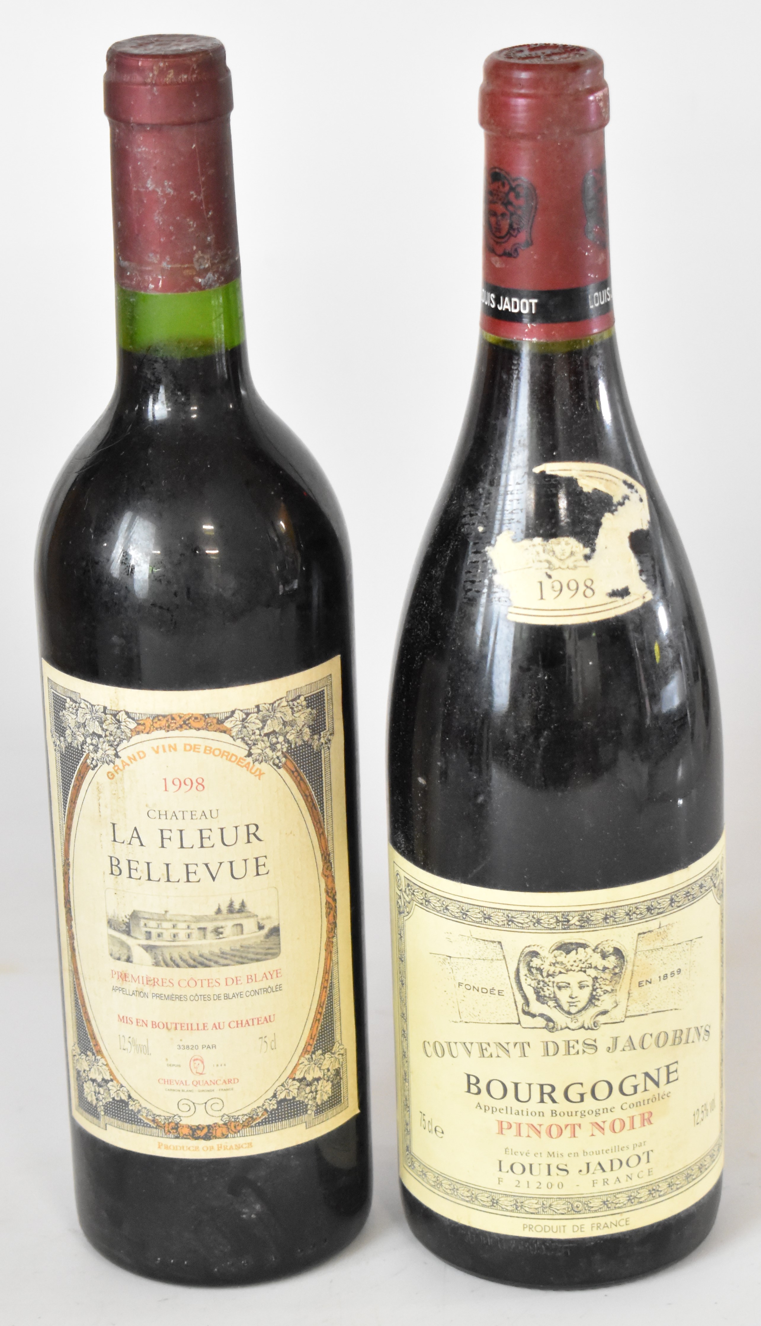 Nine bottles of wine to include Chateau La Fleur Bellevue 1998, Louis ...