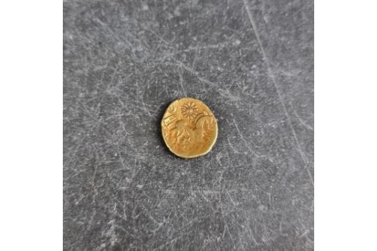 Coins: UK, a Celtic Atrebates or Regni 'Bognor Cogwheel' type gold ...