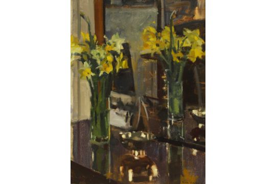 Ken Howard RA (1932-2022) 'Cornish Daffodils', 2005 signed 'Ken Howard ...