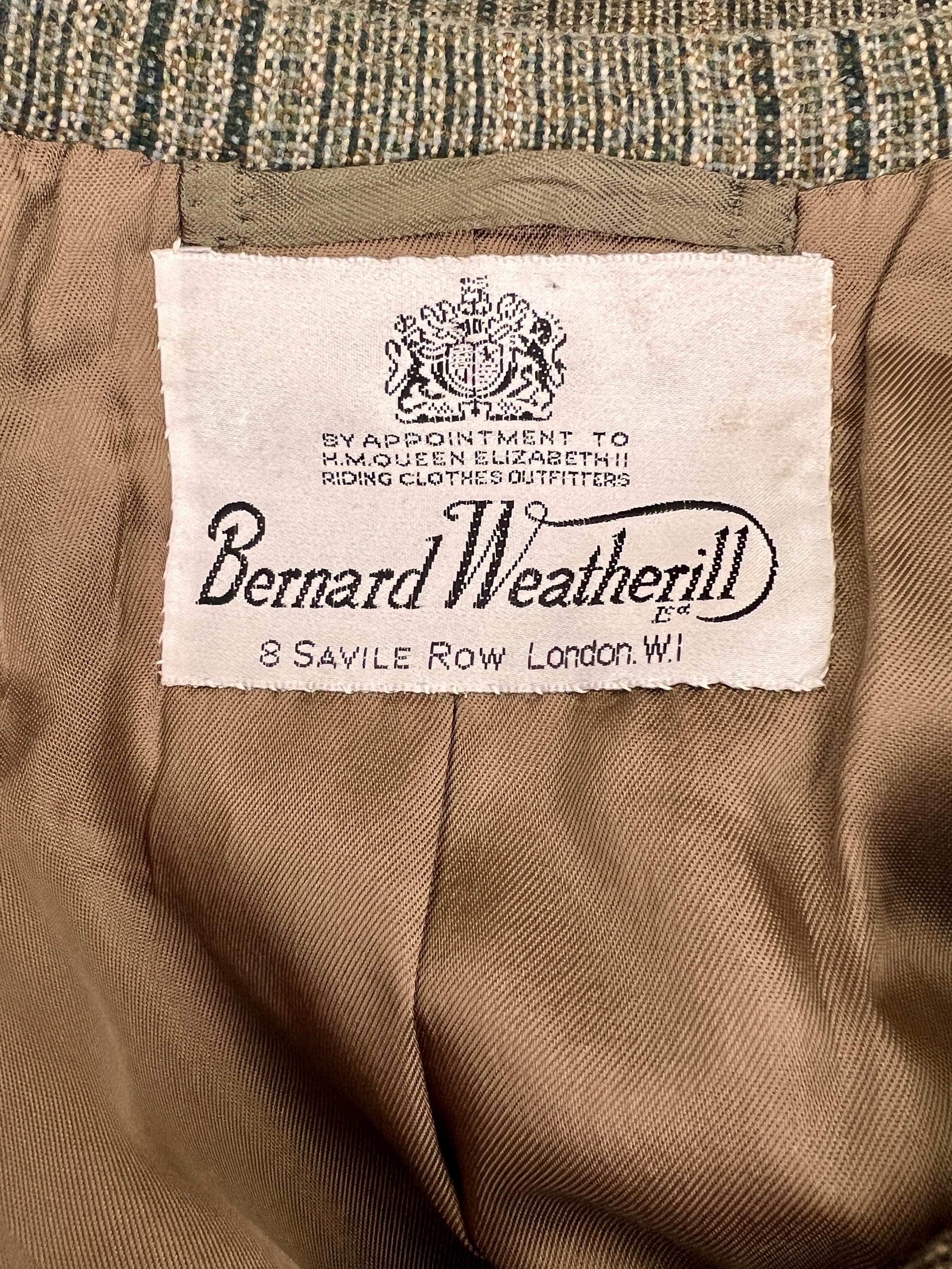 A ladies' Bernard Weatherill, Savile Row, riding jacket in checked wool ...