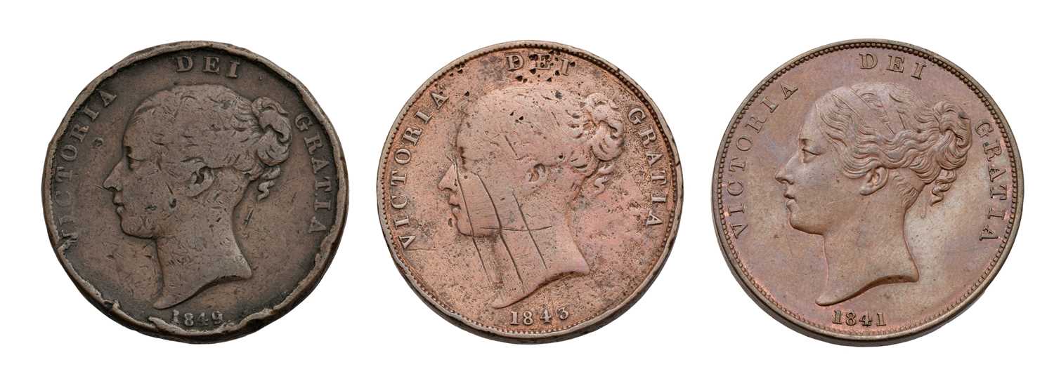 Victoria, Penny 1849, (Peck 1497. S.3948), near fine with edge ...