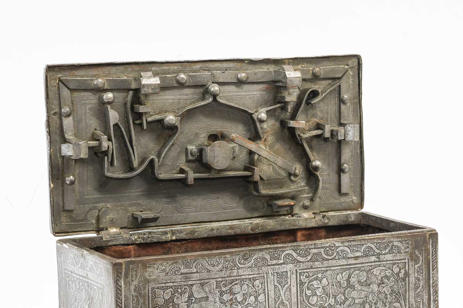 A South German Etched Steel Casket, probably Nuremberg, 1570-1600, of ...