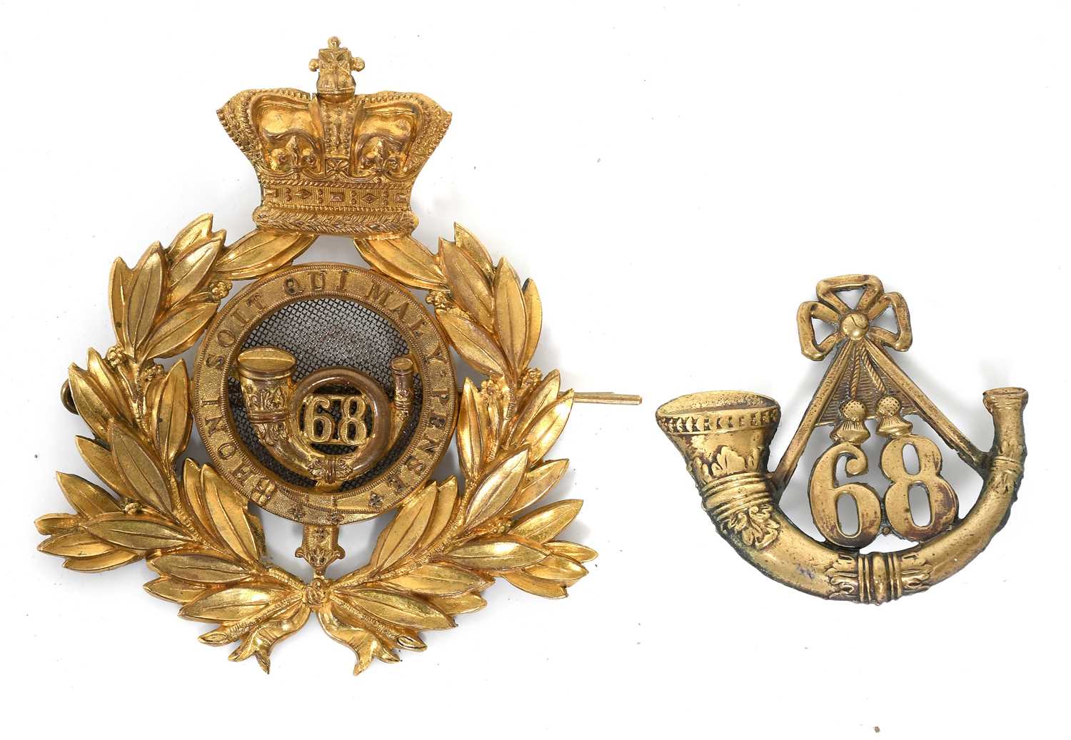 A Victorian Officer's Last Shako Plate to the 68th (Durham) Regiment of ...