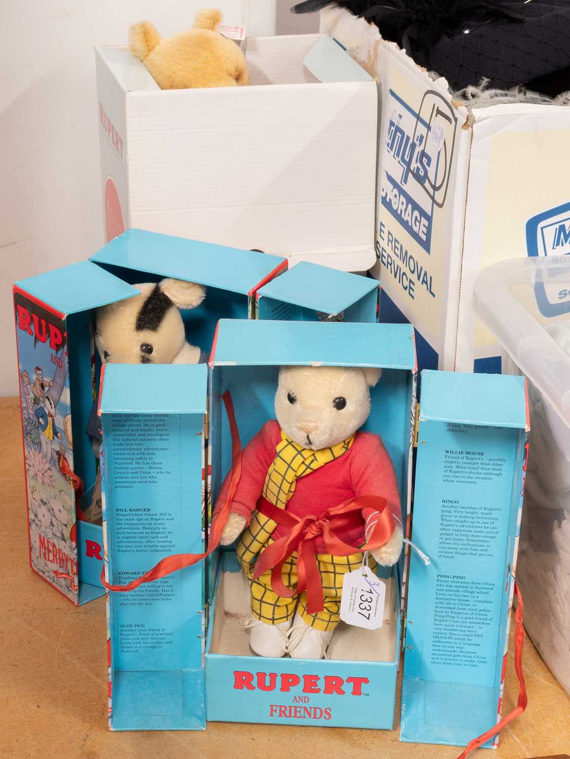 Steiff Rupert Classic Rupert Bear, boxed with certificate, two ...