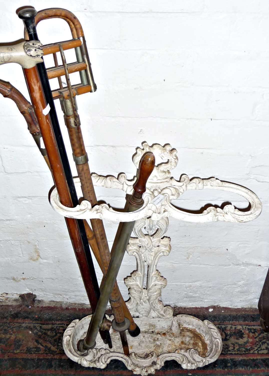 Victorian cast iron stick stand