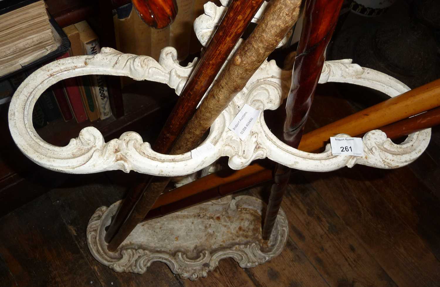 Victorian cast iron stick stand