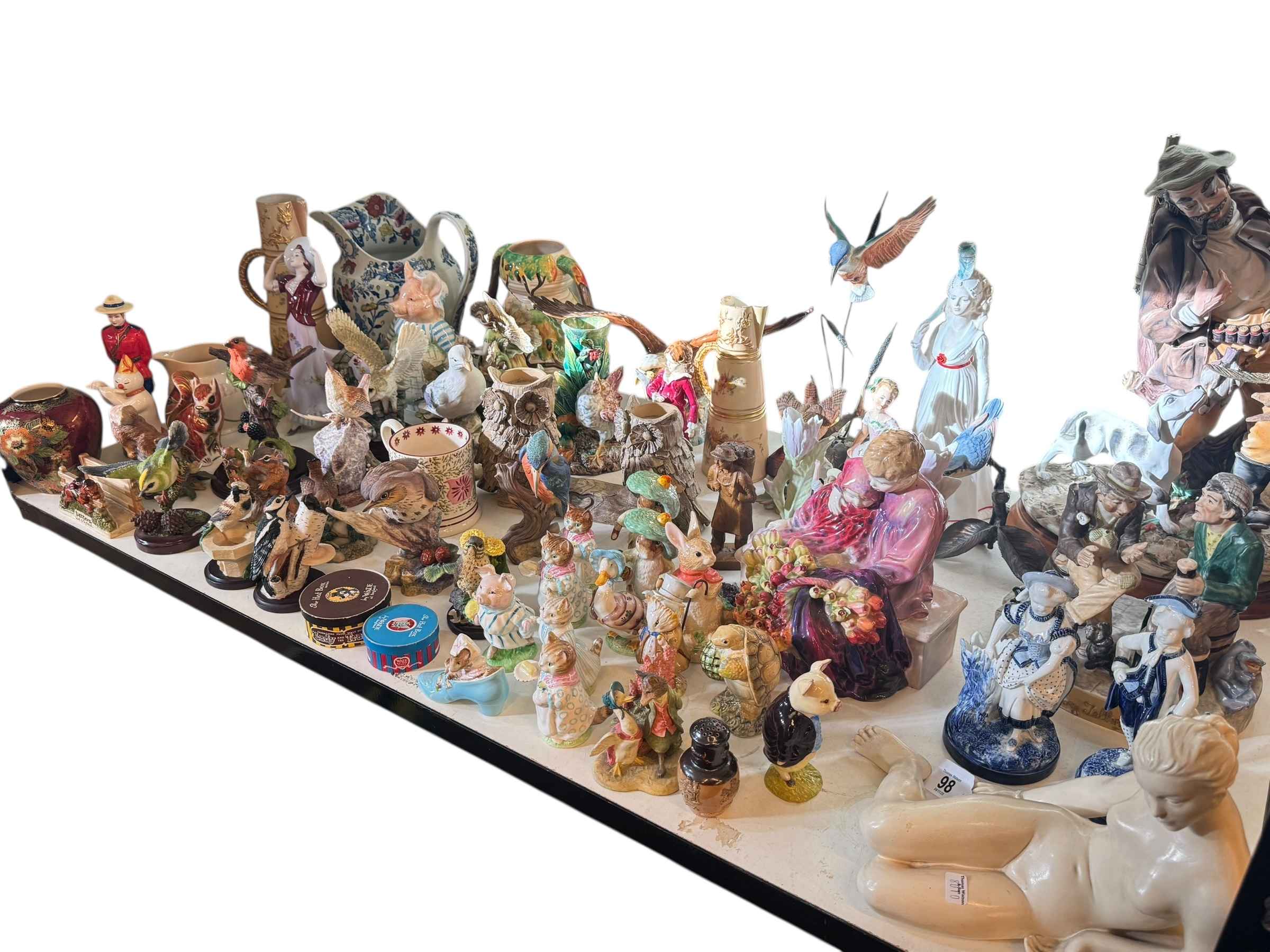 Collection of Beswick, Royal Doulton, Crown Devon, etc.