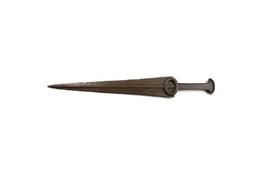 2nd-1st millennium B.C. A short sword or dirk with slender triangular ...