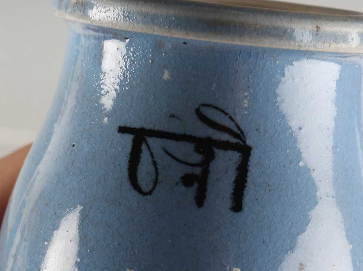 Eight Prattware potted meat or fish paste jars, second half 19th ...