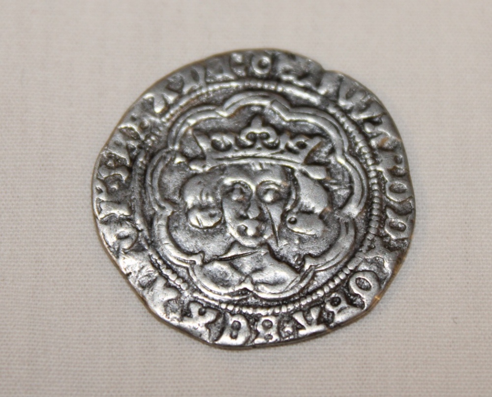 An Edward IV 1471 - 1483 silver hammered groat, mint mark large amulet ...