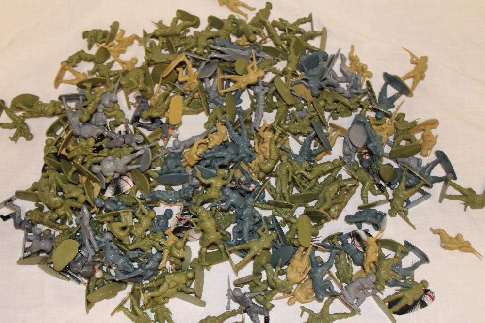 A selection of vintage plastic soldiers