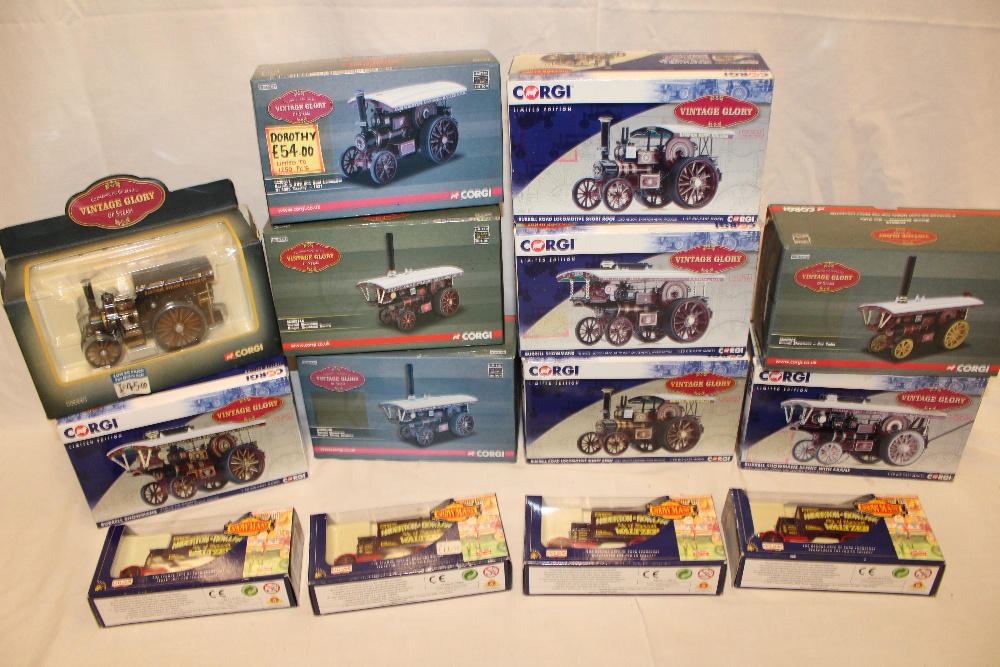Ten mint and boxed Corgi "Vintage Glory" die-cast steam engines and ...