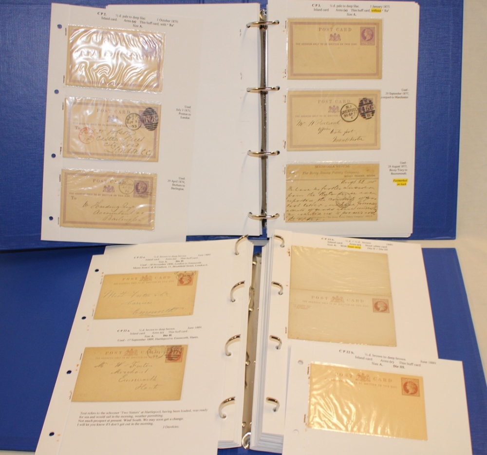 Two albums containing an extensive documented collection of GB ...
