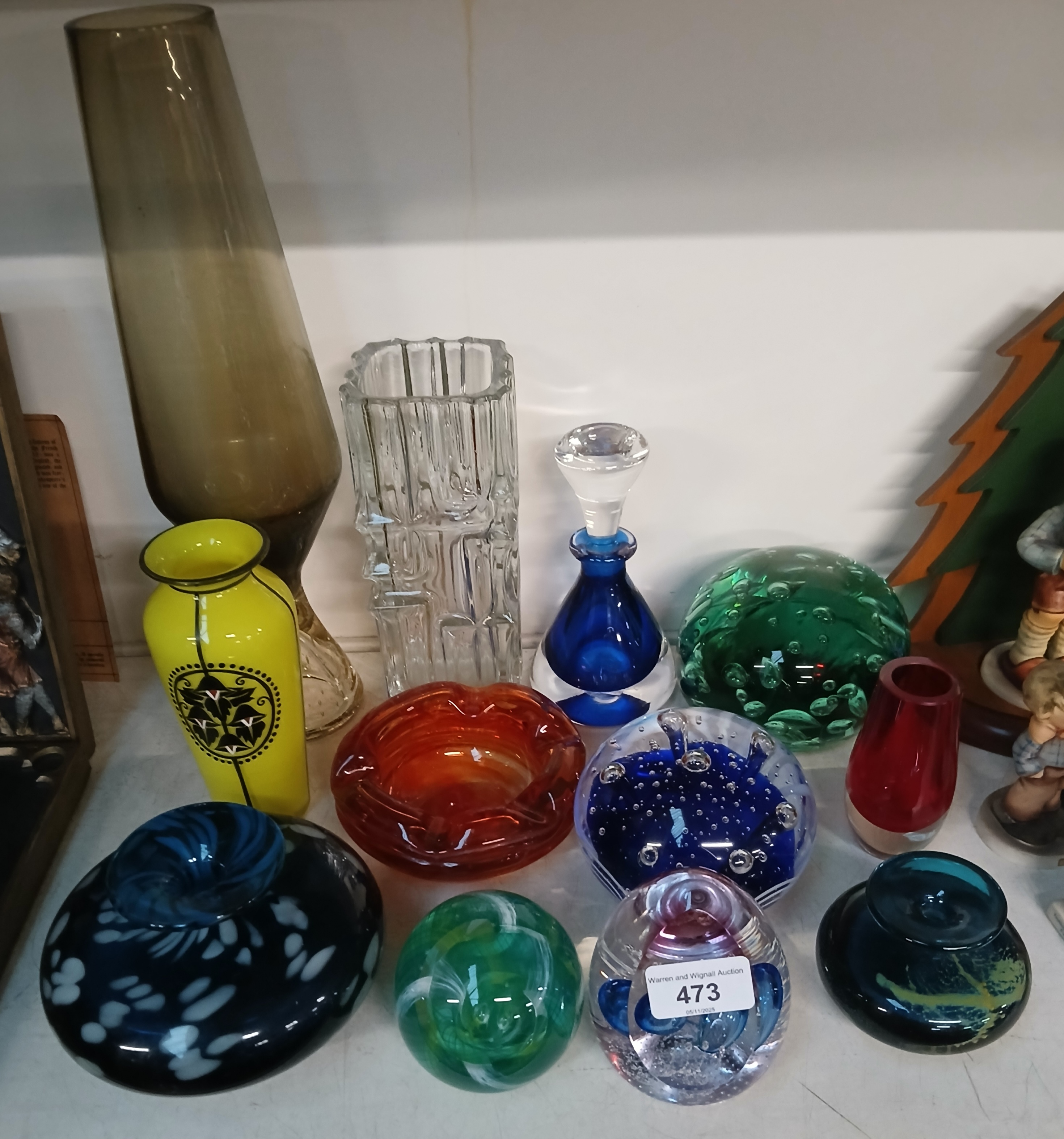 A mixed lot of art glass including Mdina, Caithness etc.