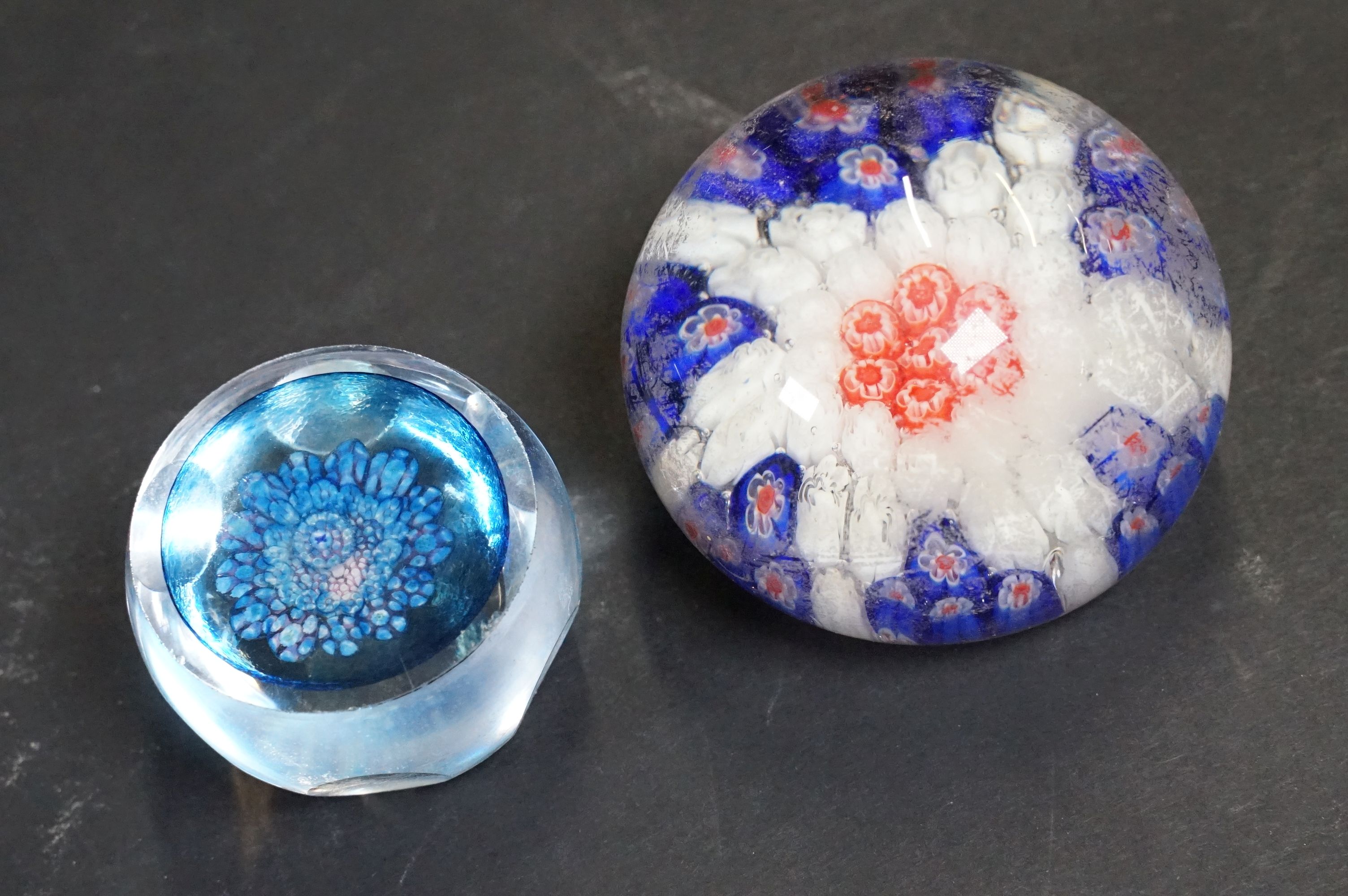 Collection of 23 20th Century glass paperweights in various sizes ...