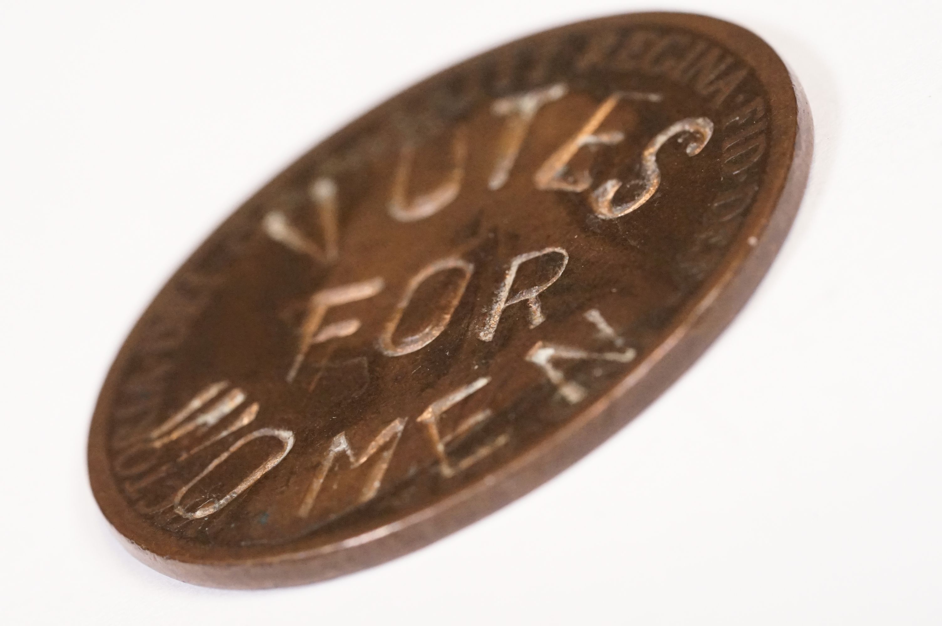 Suffragette Interest - Votes For Women defaced Queen Victoria 1899 one ...
