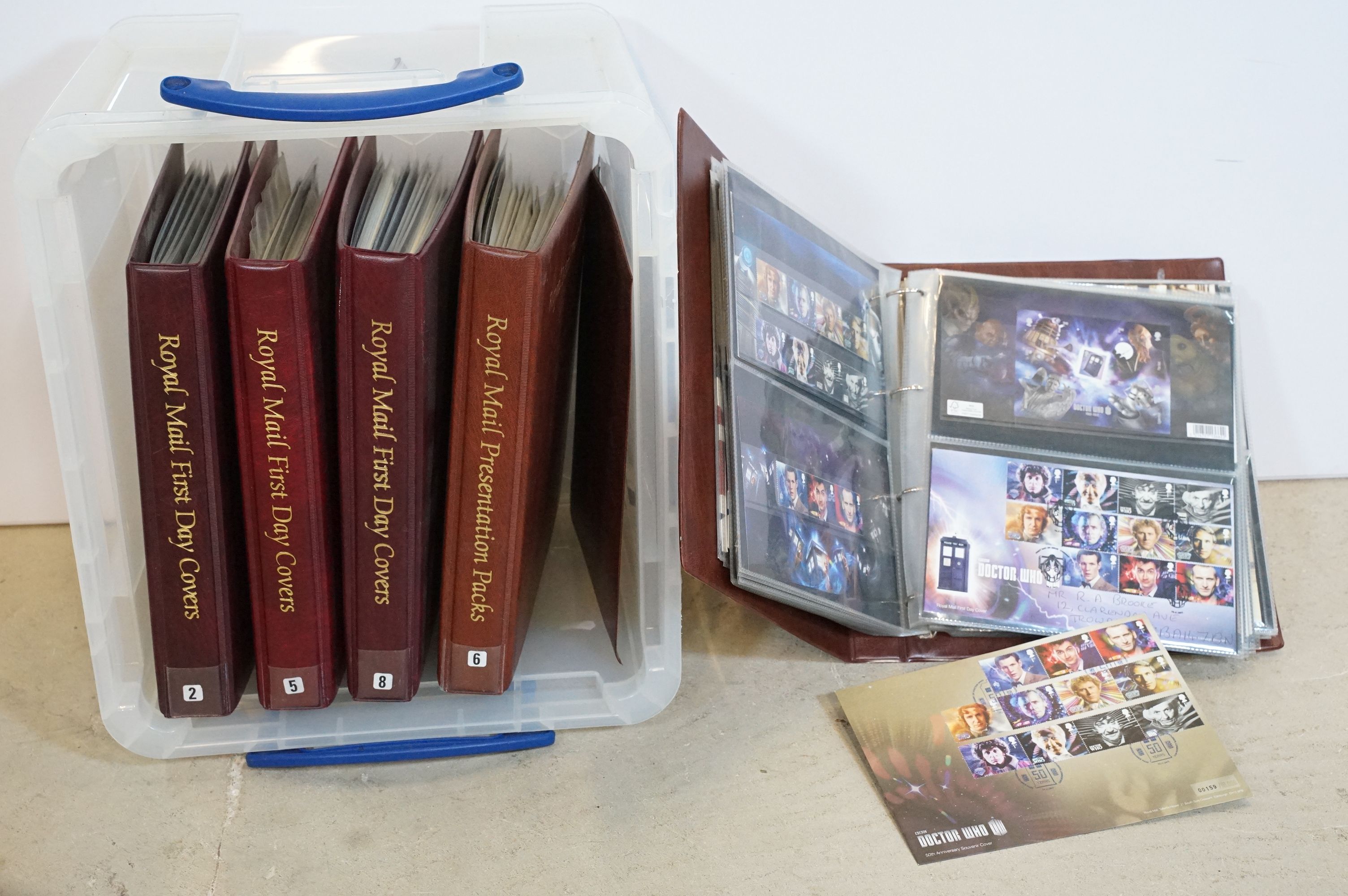 Collection of GB stamps to include two albums of presentation pack and ...