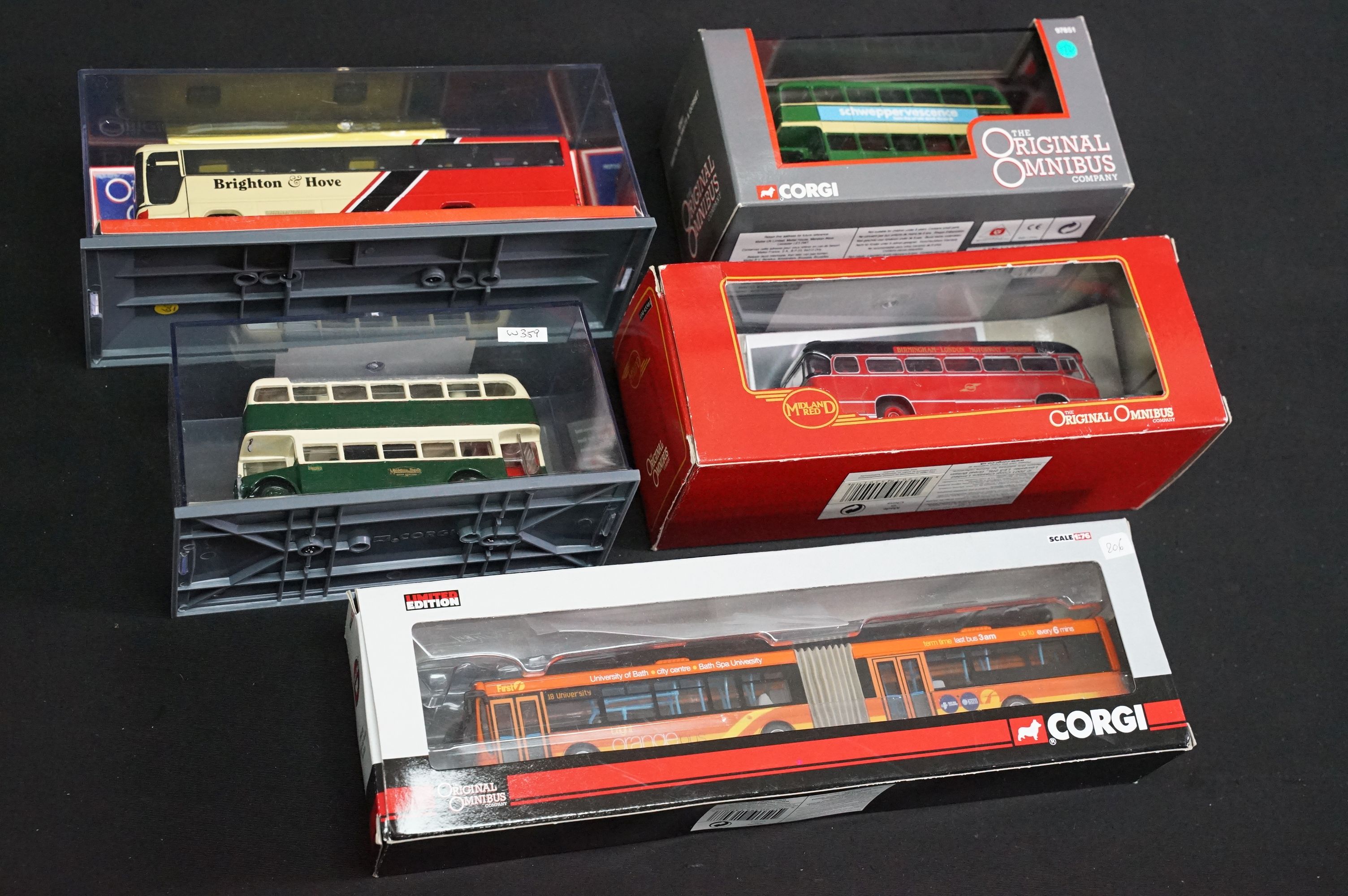 36 Boxed / cased Corgi Original Omnibus diecast model buses to include ...