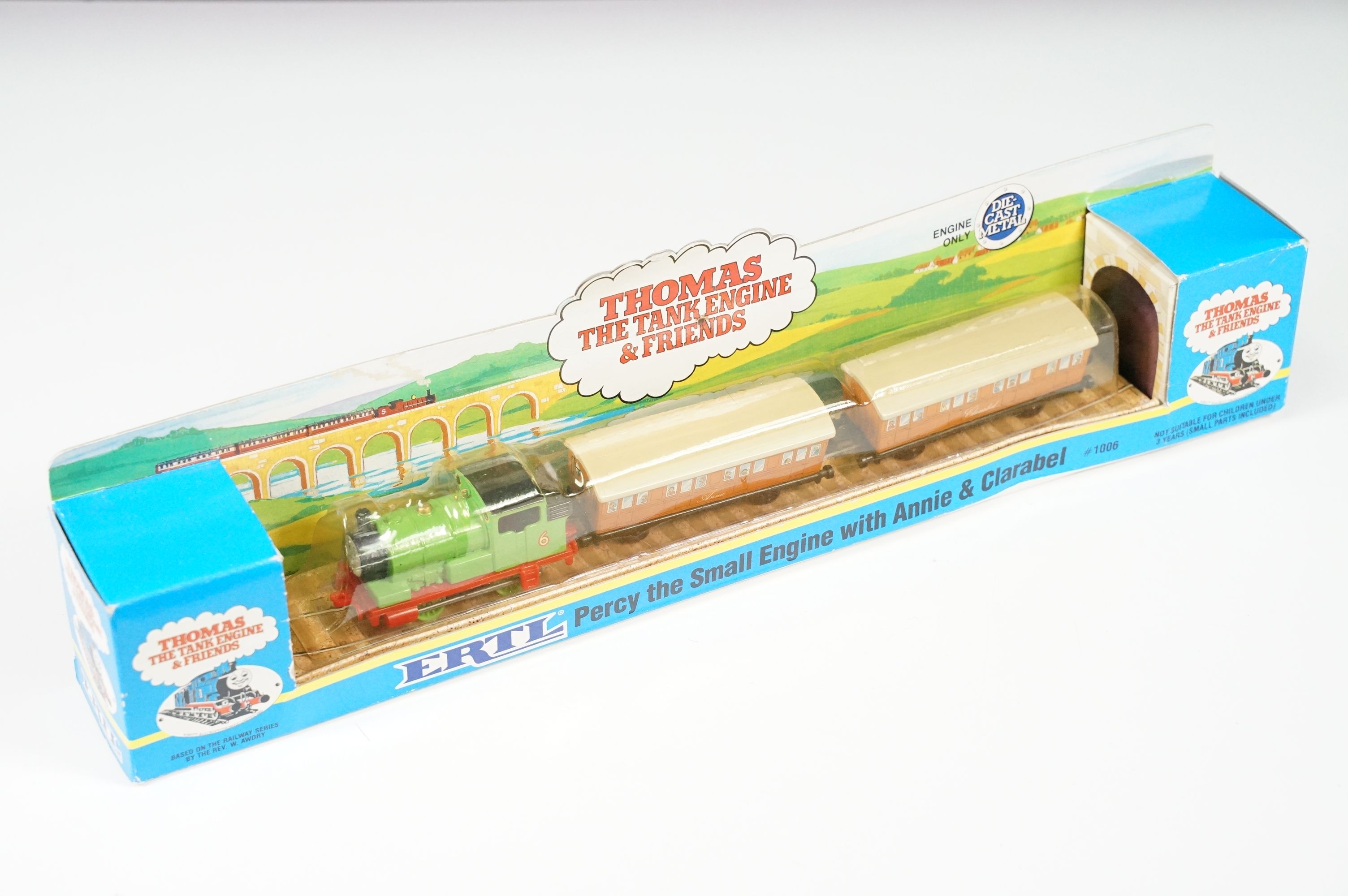 Four boxed / carded ERTL Thomas & Friends diecast models & sets to ...