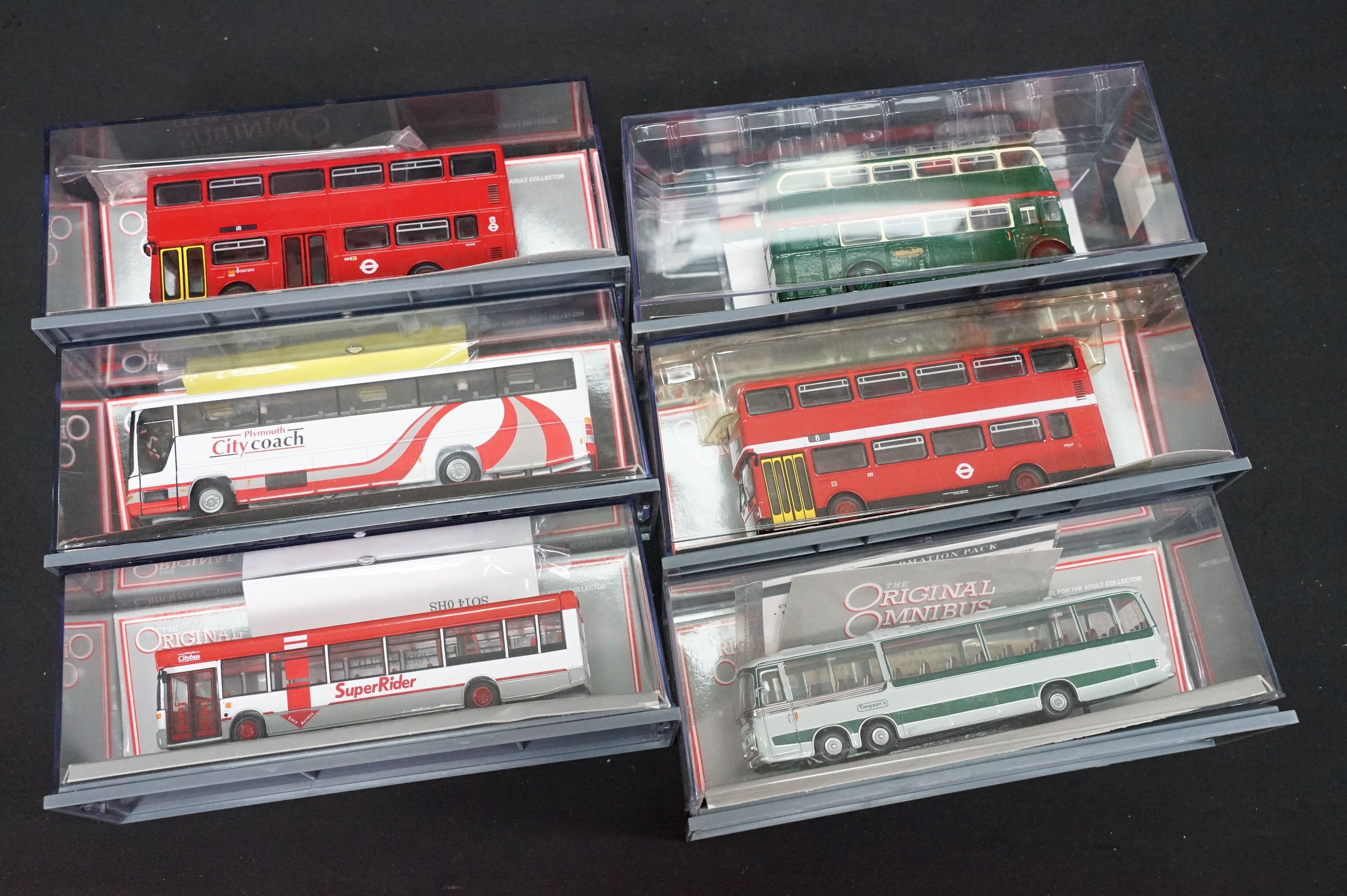 36 Boxed / cased Corgi Original Omnibus diecast model buses to include ...