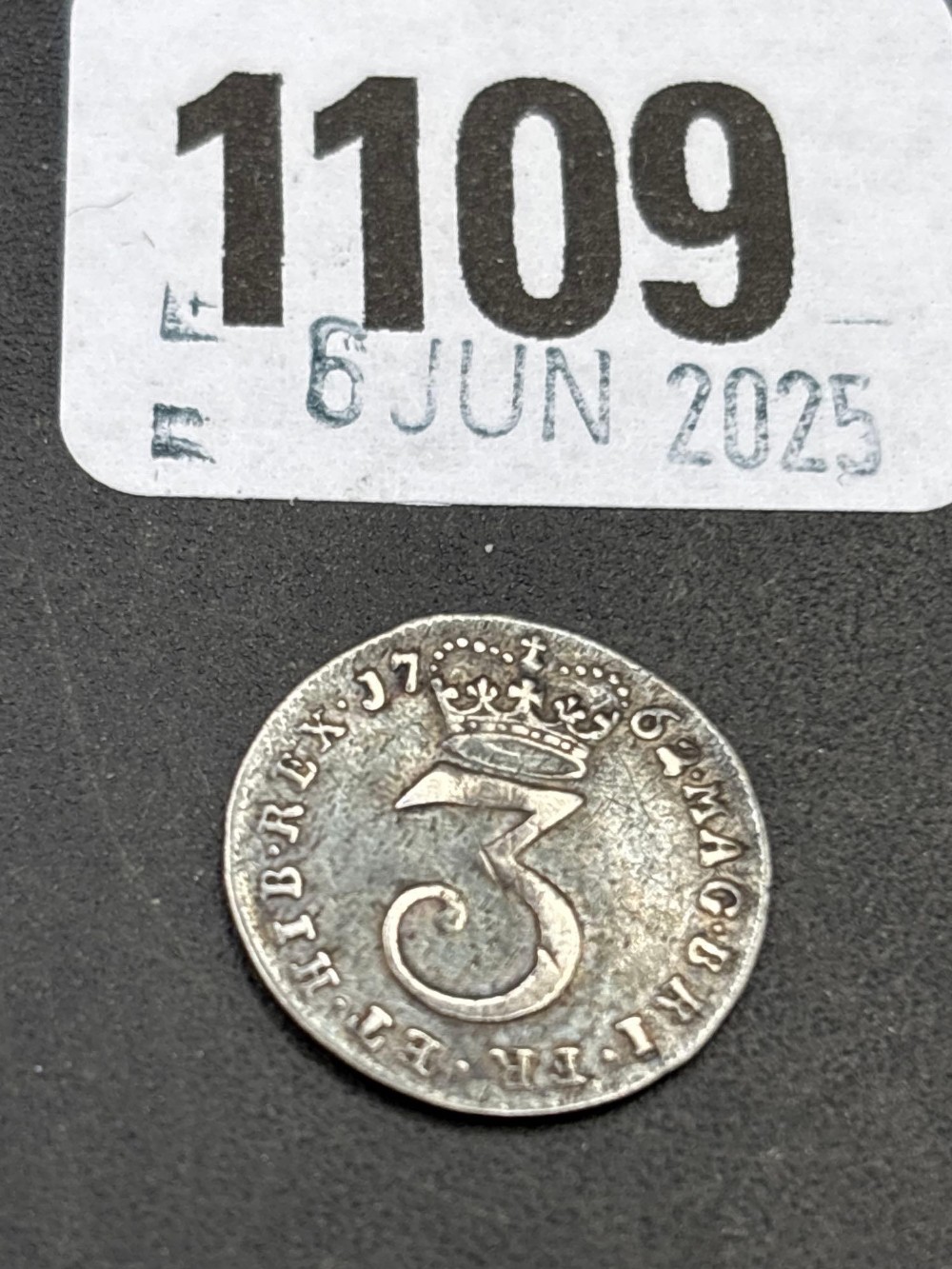 George III Maundy three pence 1762
