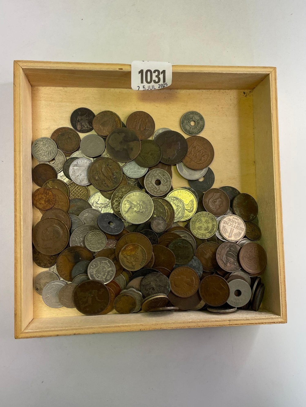 A quantity of mixed coins