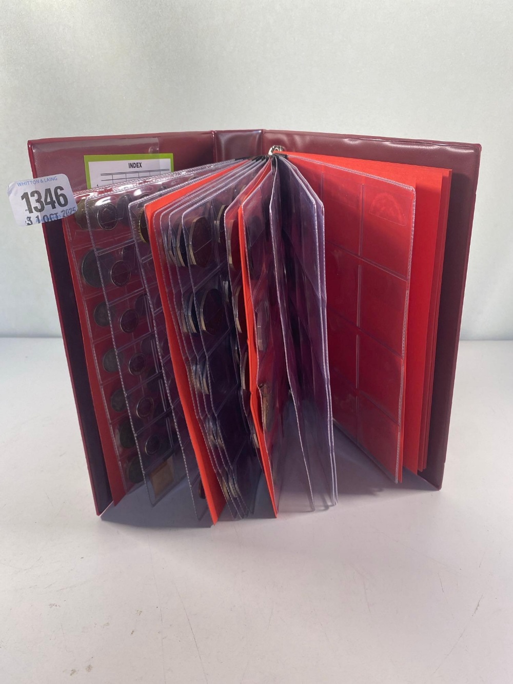 Album of coins including many 50p coins & some silver