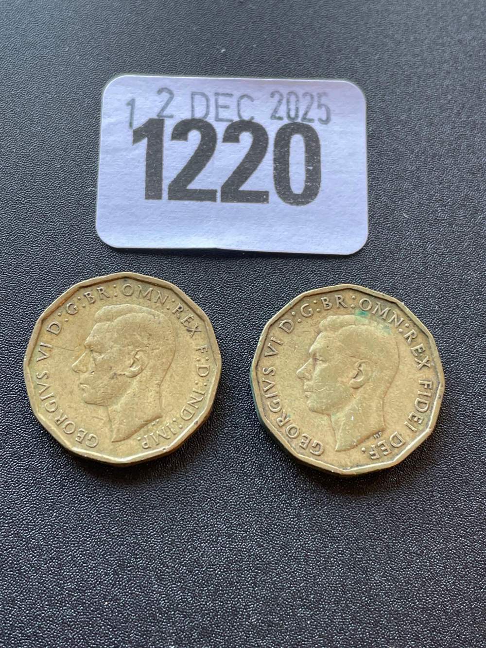 Scarce 1946 + 1949 Brass 3d
