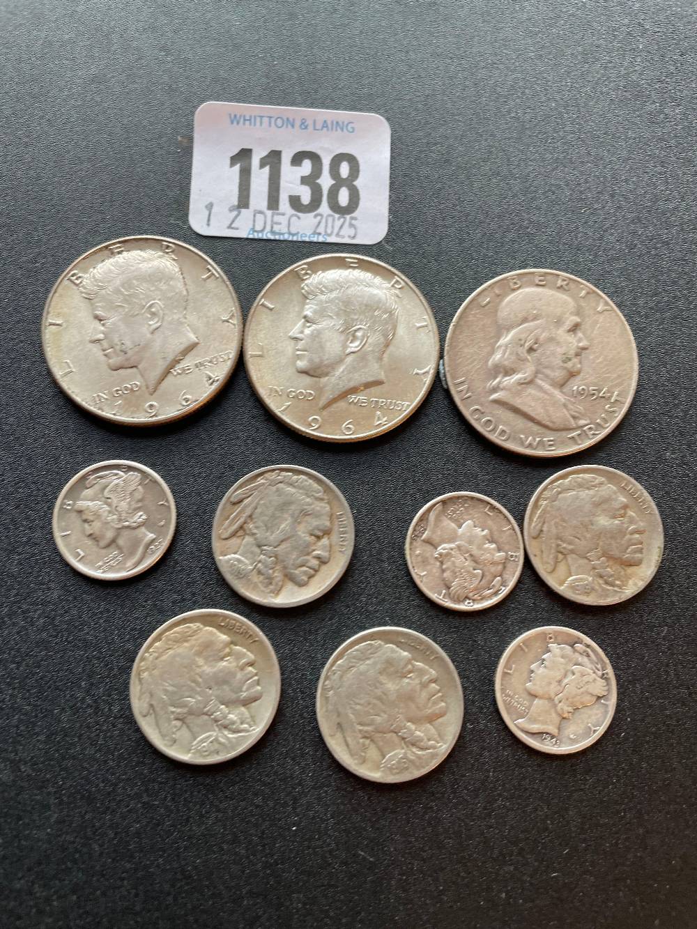 Collection of USA coins, some silver