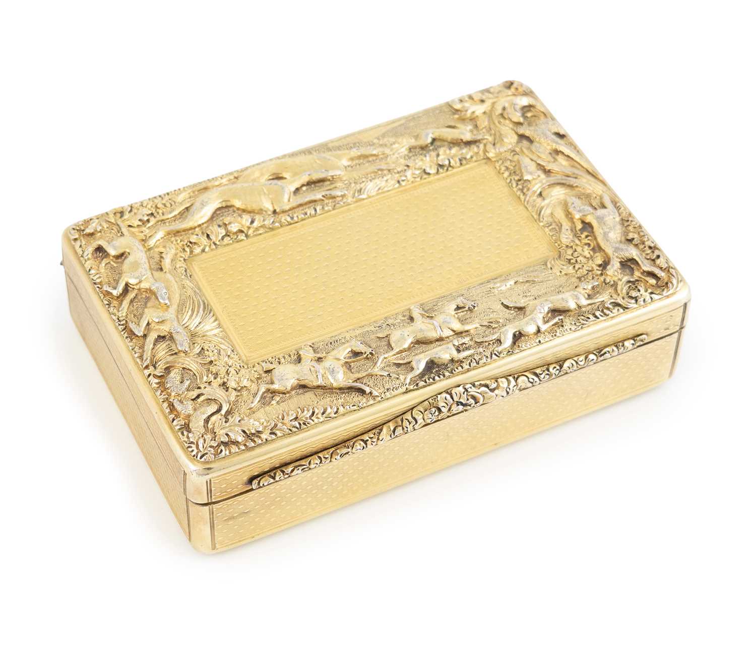A George IV presentation silver-gilt snuff box, by John Linnit, London ...