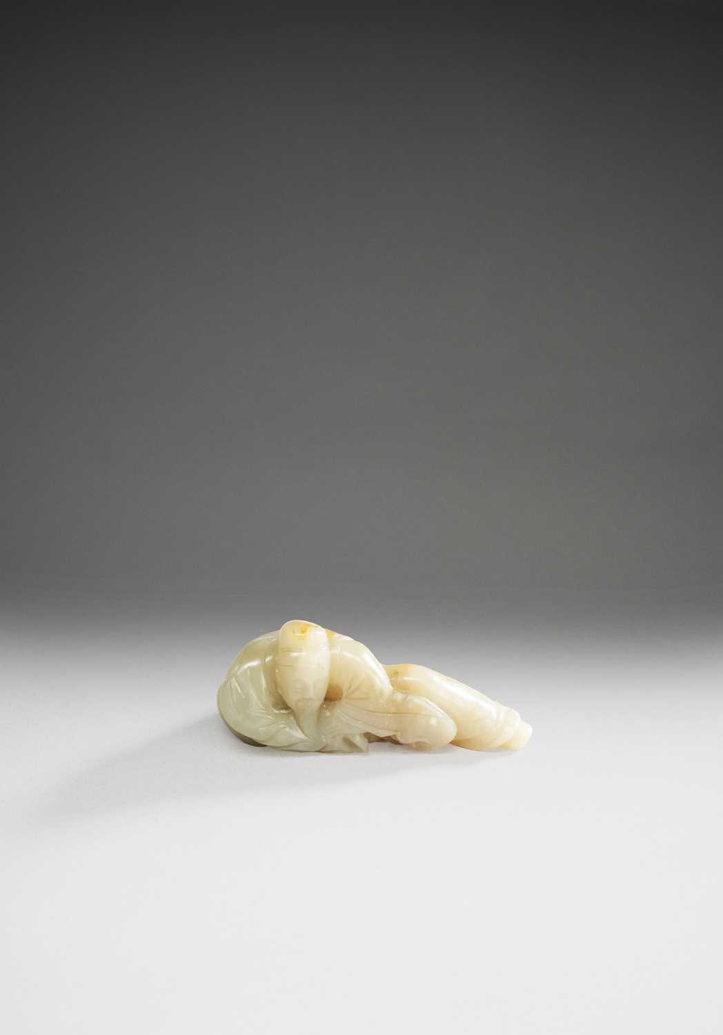 A RARE CHINESE CELADON JADE FIGURE OF LI TAIBO 17TH CENTURY The drunken ...