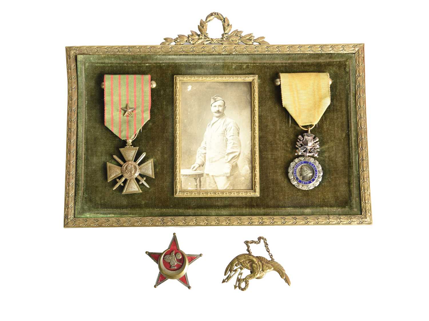 A small collection of foreign awards, comprising: France: Croix de ...