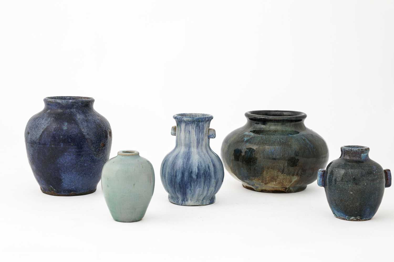 Reginald Fairfax Wells (1877-1951) at Soon PotteryFour small stoneware ...