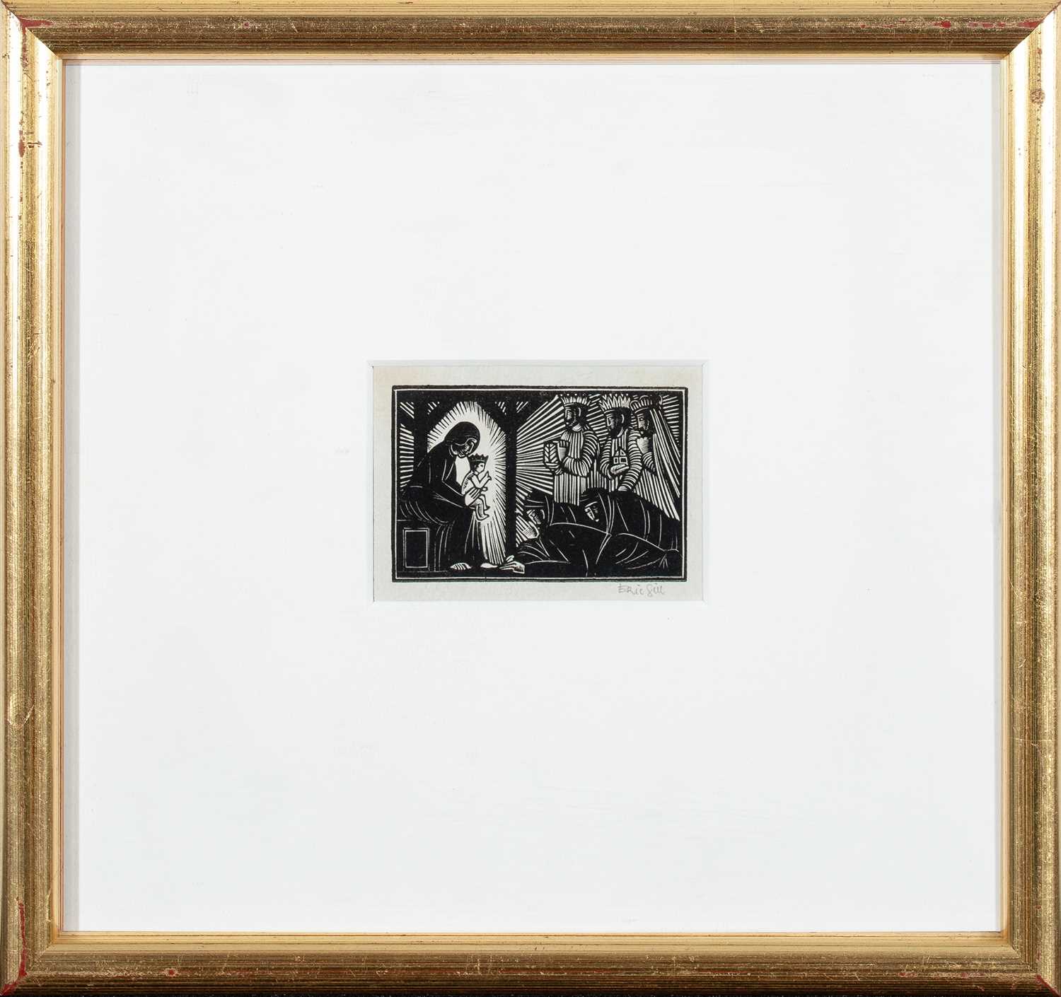 Eric Gill, ARA (1882-1940) Epiphany; Nativity with Midwife, St Joseph ...