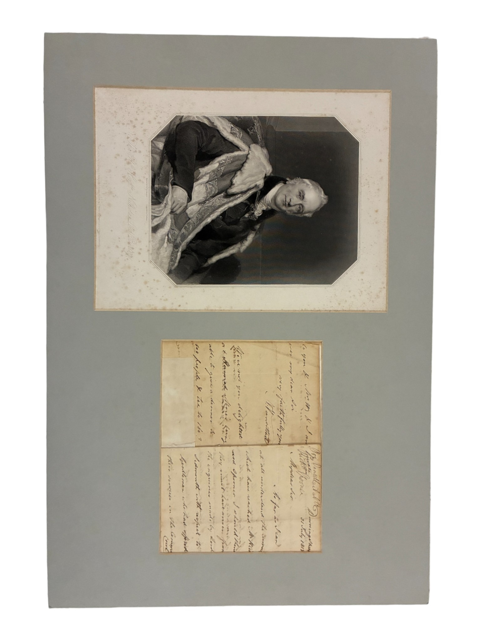 Manuscript Letter from Nicholas Vansittart, 1st Baron Bexley (1766-1851 ...