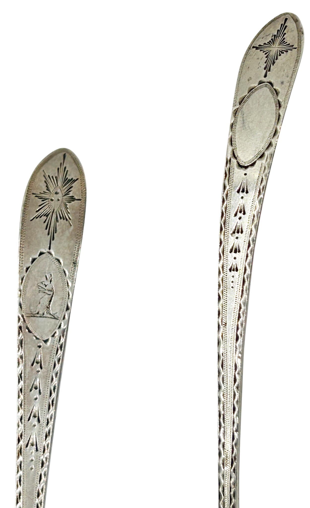 A George III Irish silver sauce ladle, no date letter makers mark for ...