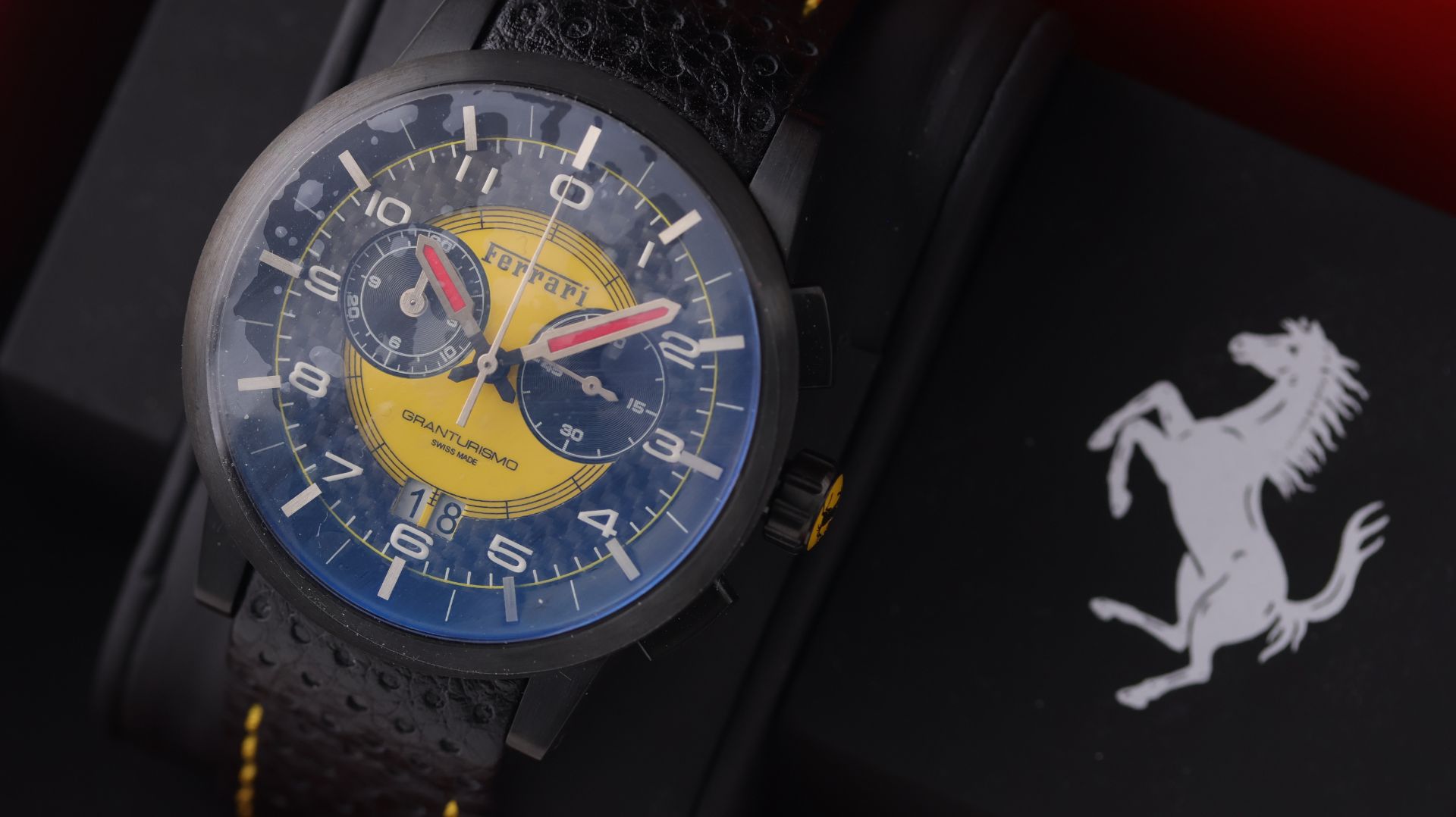 Ferrari Gran Turismo Chronograph Quartz Wristwatch Full Box and Papers ...
