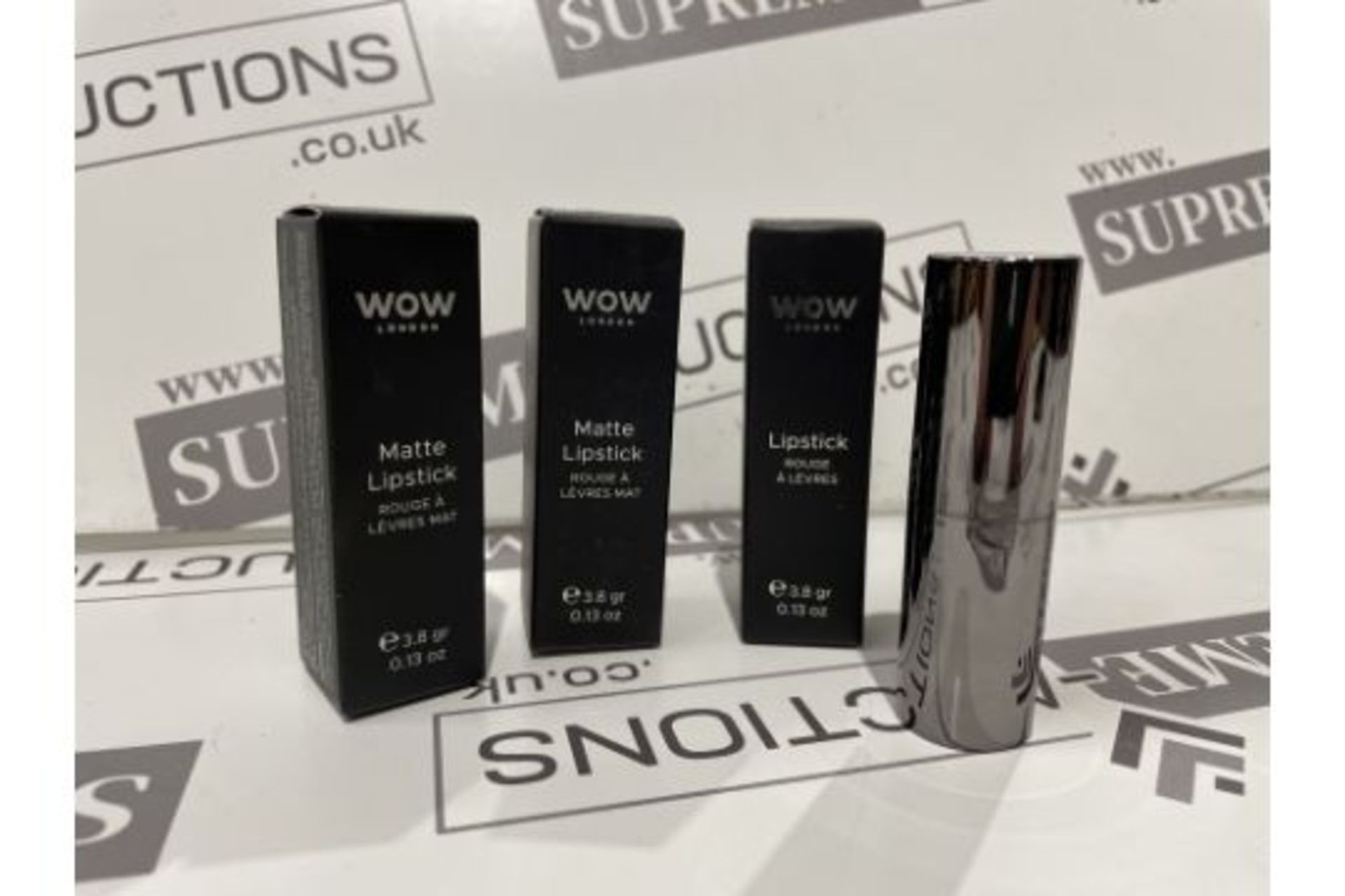 288 X BRAND NEW WOW LONDON MATTE LIPSTICKS RRP £8 EACH (SHADES MAY VARY ...