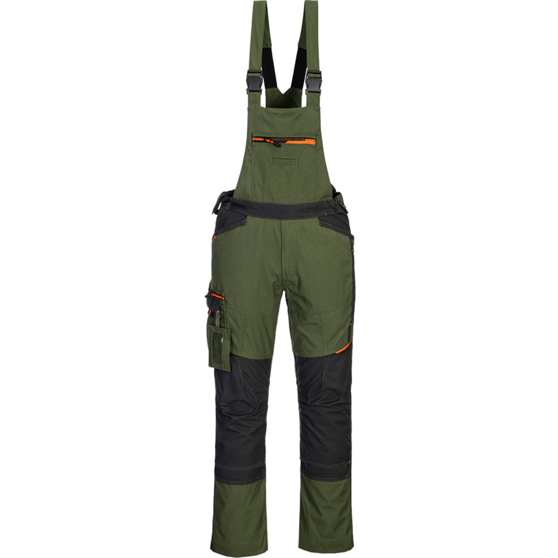 14 X BRAND NEW PORTWEST OILVE GREEN WX3 BIB AND BRACE SIZE LARGE R4-4