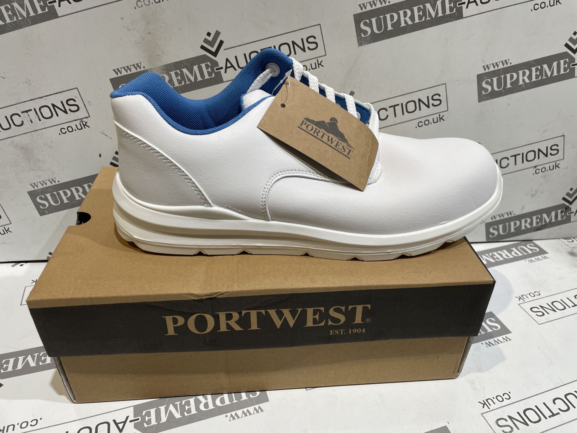 23 X BRAND NEW PAIRS OF PORTWEST COMPOSITELITE LACED SAFETY TRAINERS ...