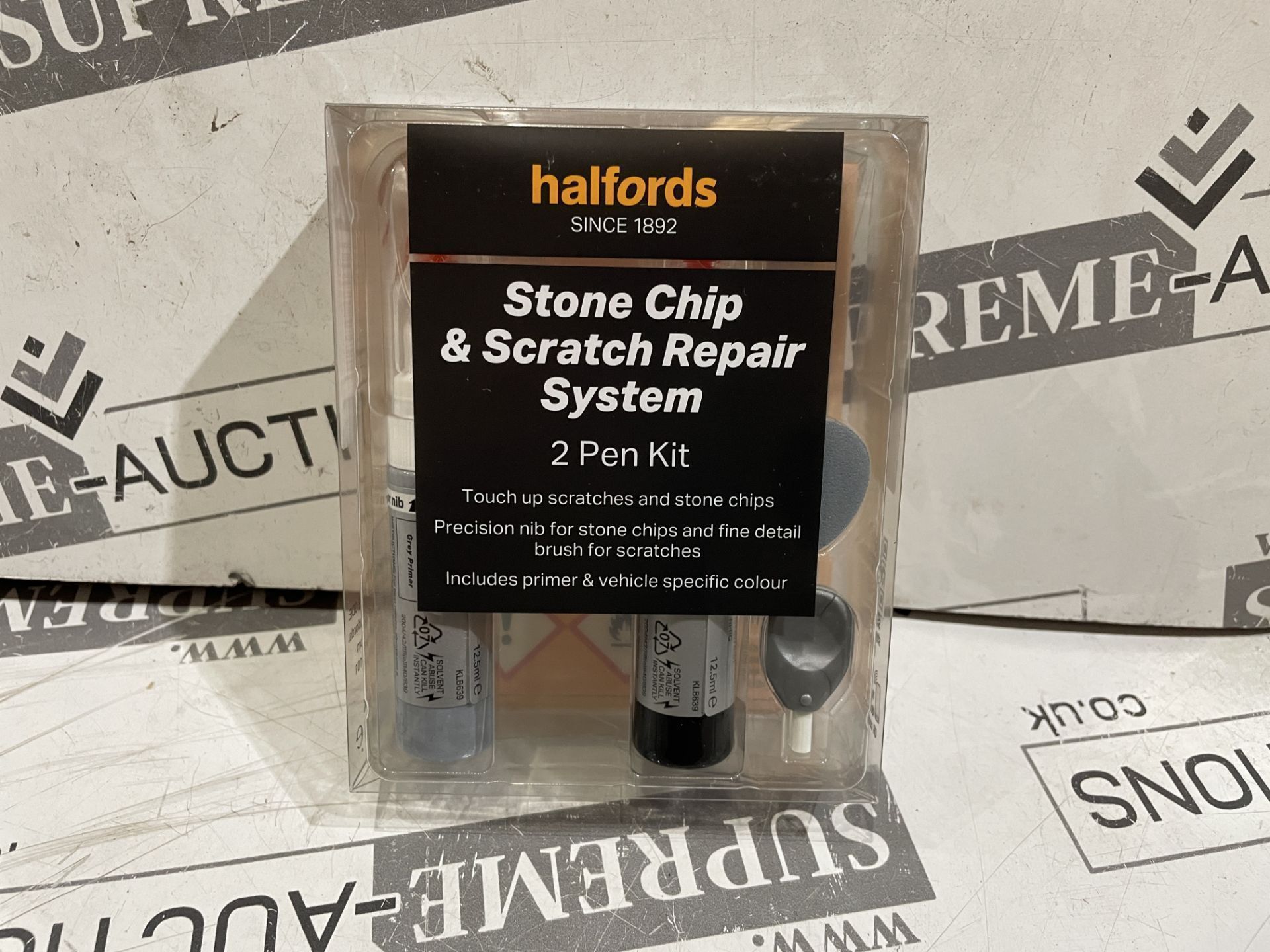 250 X BRAND NEW HALFORDS PACKS OF 3 AND 2 PEN STONE CHIP REPAIR KITS ...