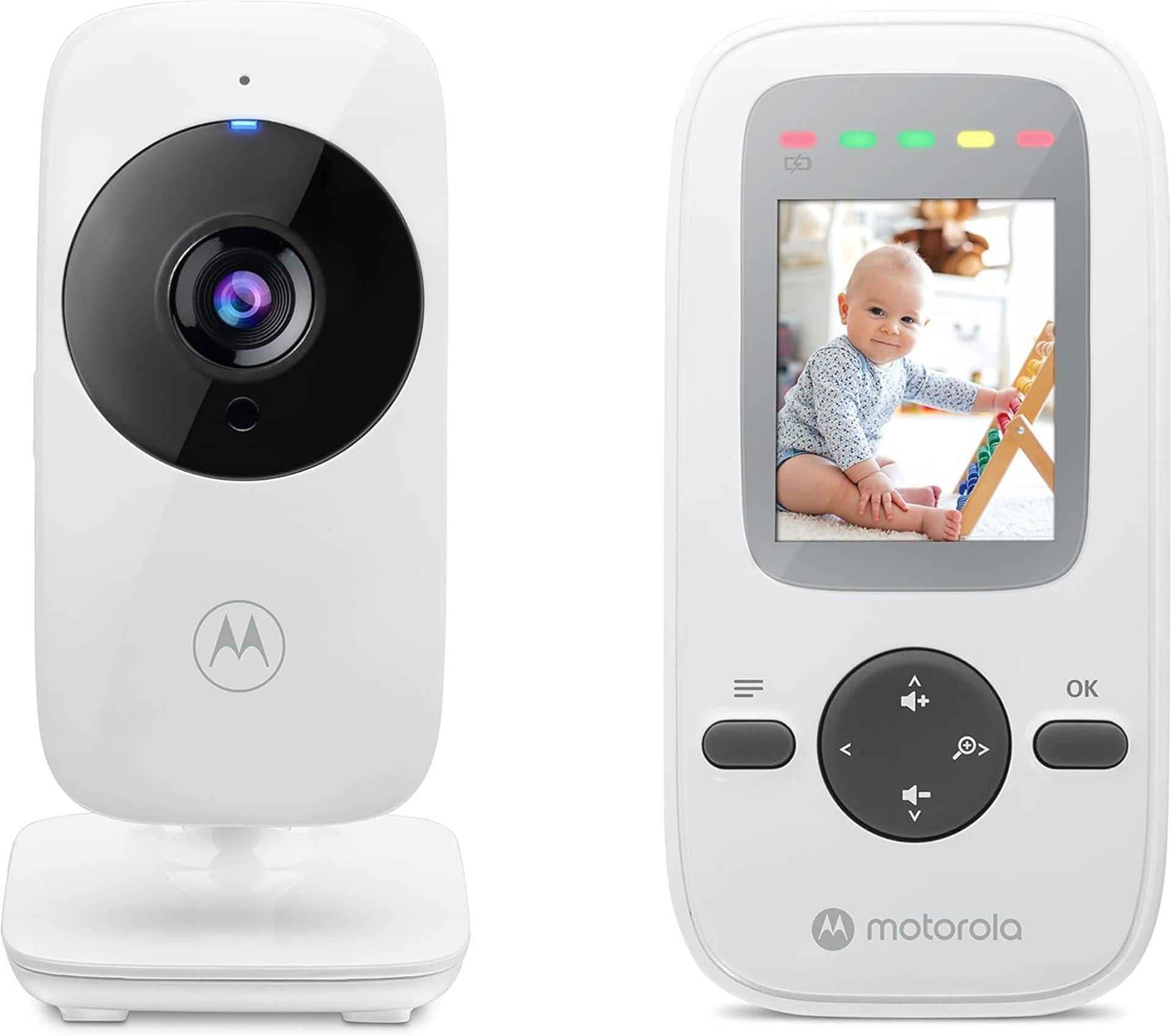 New and Boxed Motorola VM481 Video Baby Monitor & 2"" Display White ...