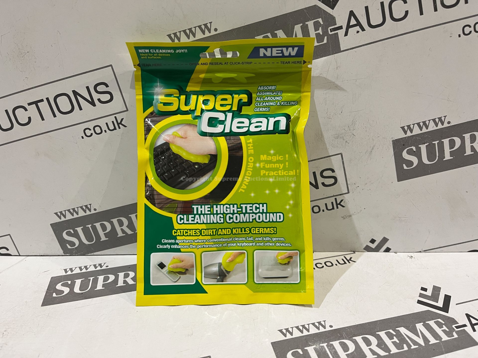 50x BRAND NEW SUPER CLEAN HIGH TECH CLEANING PUTTY. RRP £4.99 EACH. (R10-3)