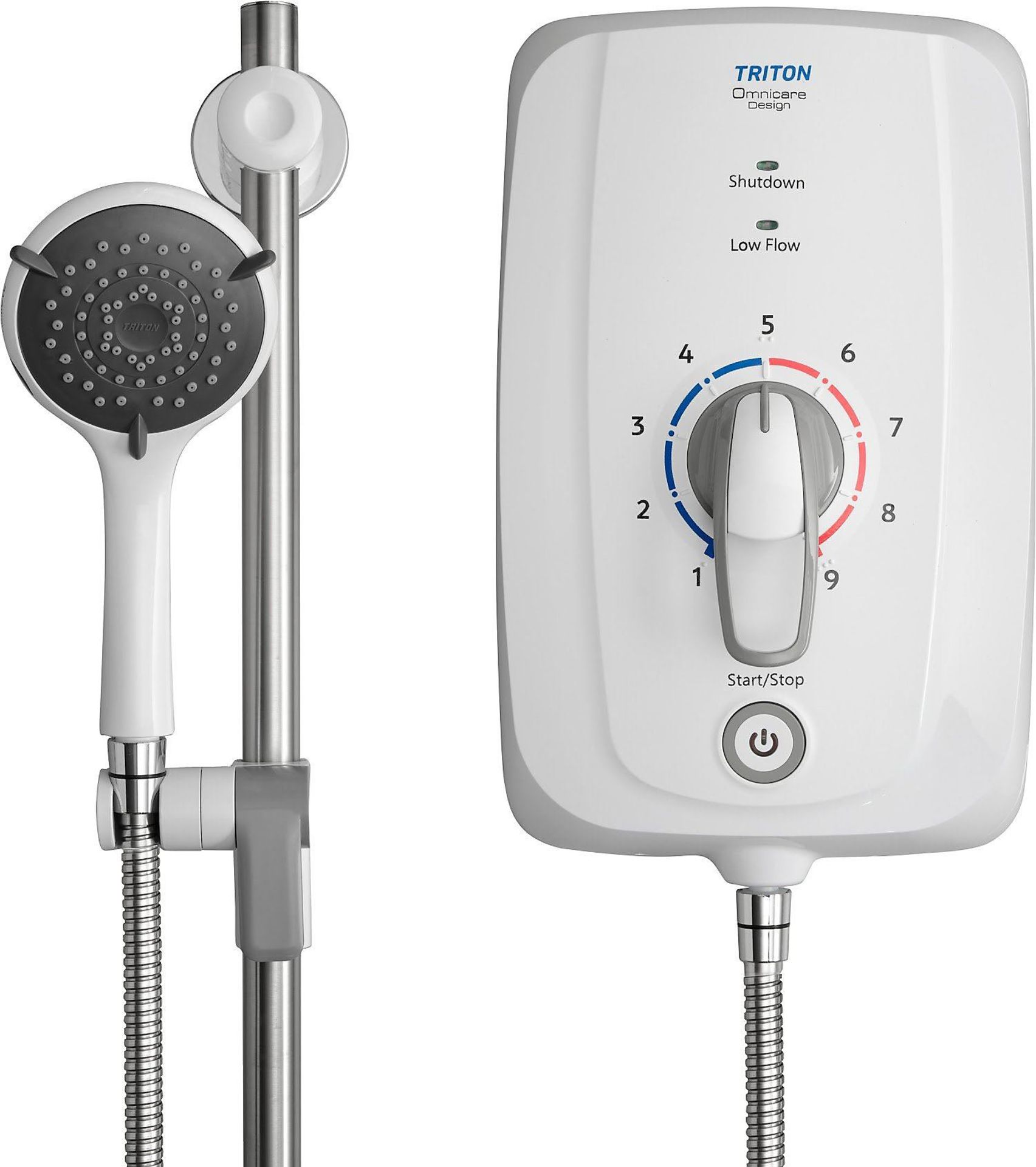 BRAND NEW OMNICARE 8.5KW THERMOSTATIC ELECTRIC SHOWER WITH EXTENDABLE ...