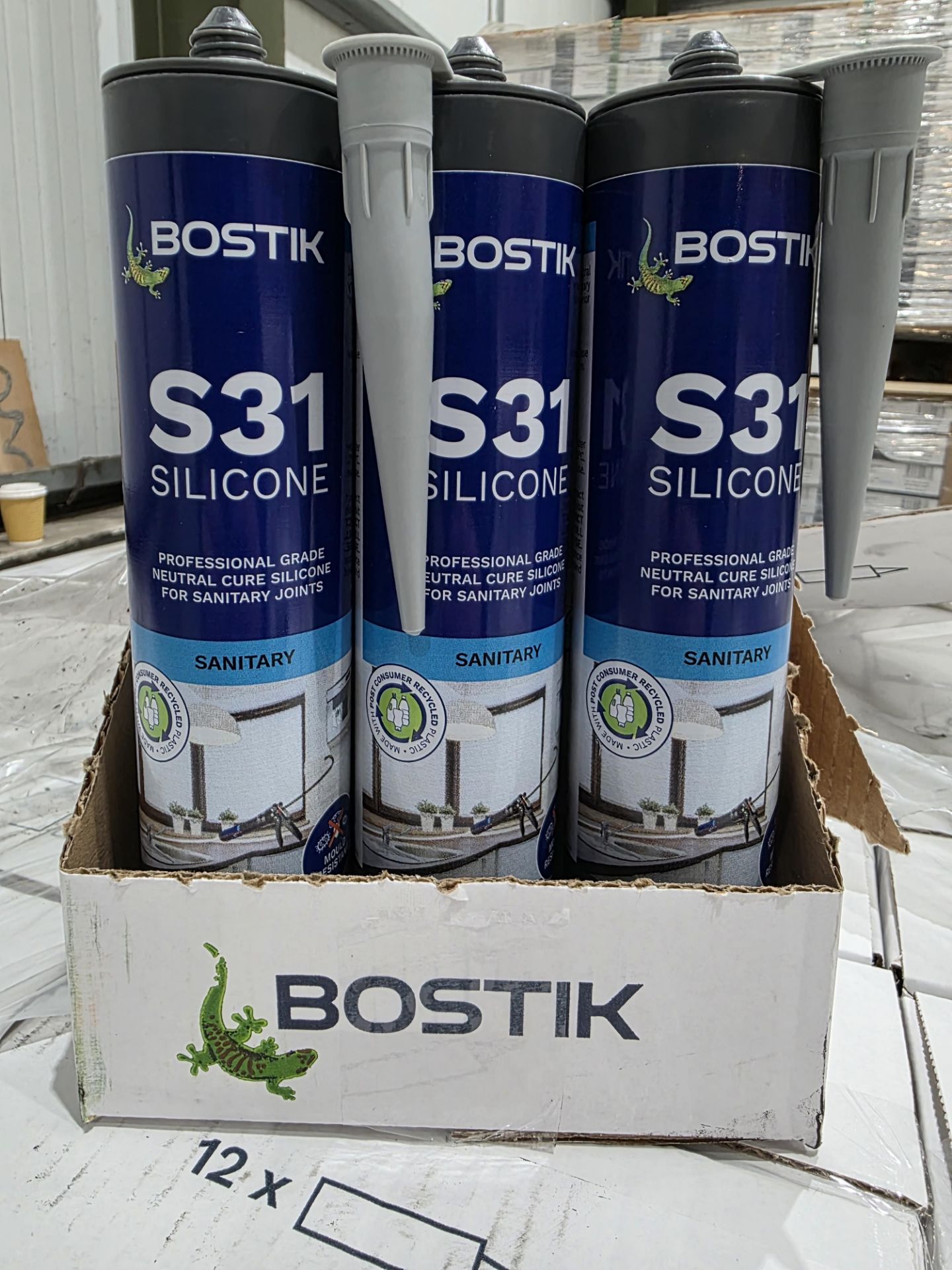 60 x Bostik Pro S31 Sanitary Silicone 310ml Grey. RRP £12.49 per tube ...