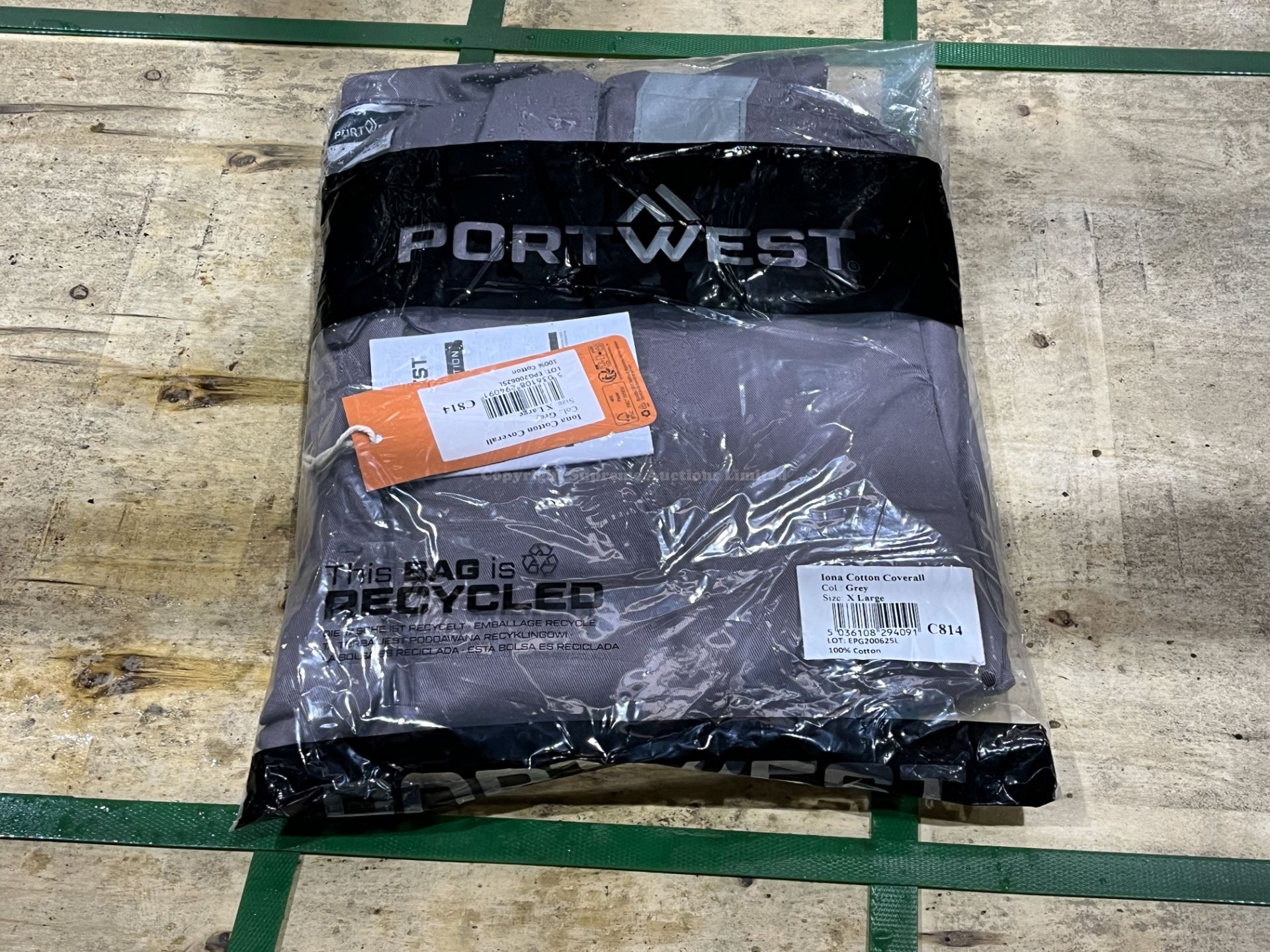 10x BRAND NEW & PACKAGED PORTWEST C814 Iona Cotton Coveralls - GREY ...