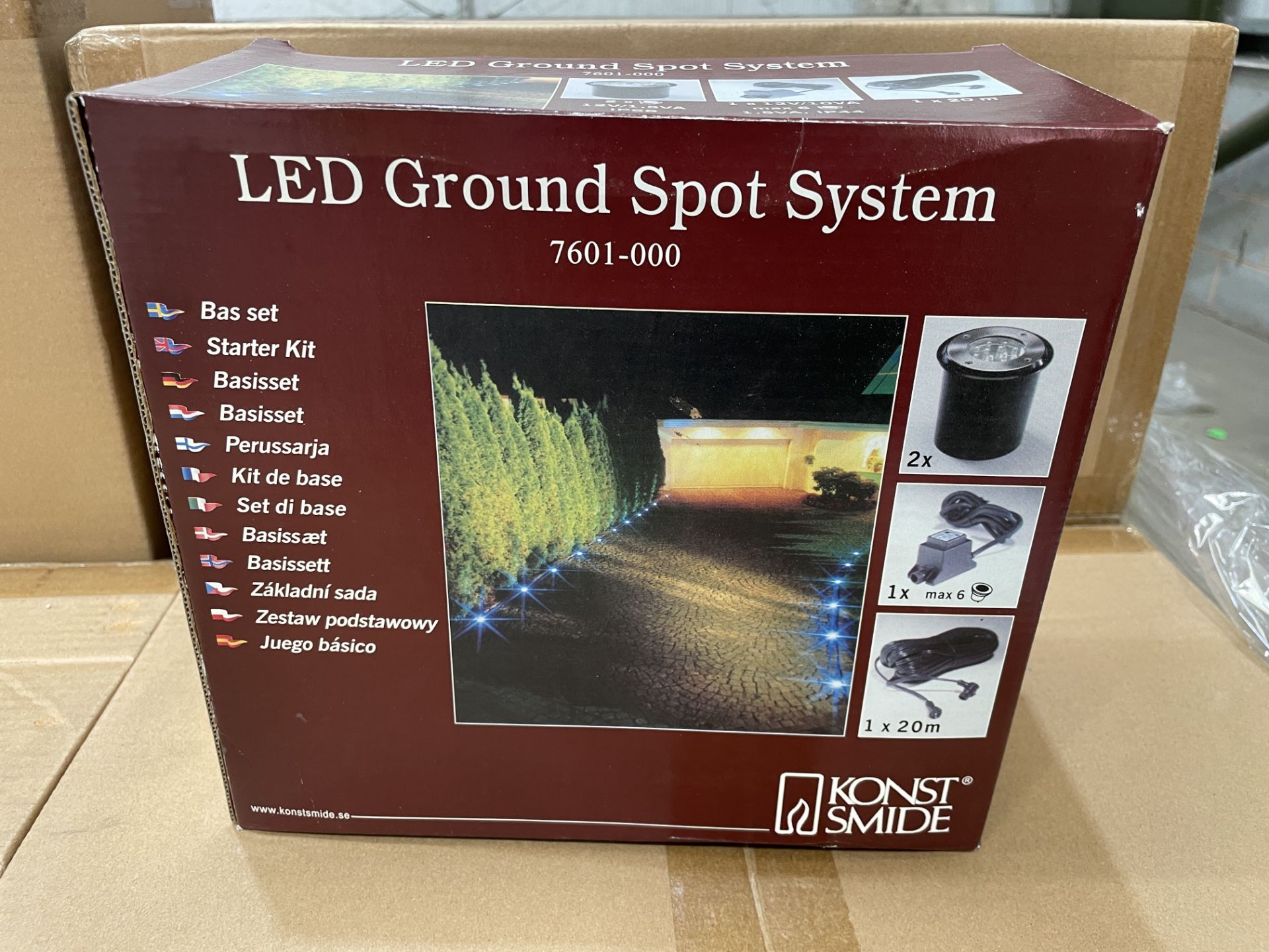 4 X BRAND NEW Konstsmide Effect 7601-000EE LED Ground Spot Starter Kit ...